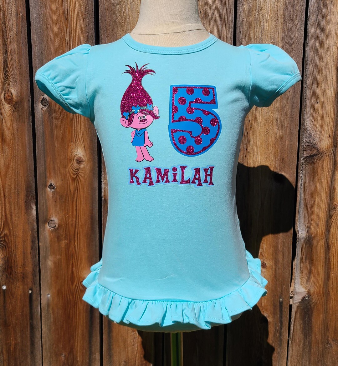 Troll Princess Personalized Birthday Shirt Girl - Etsy