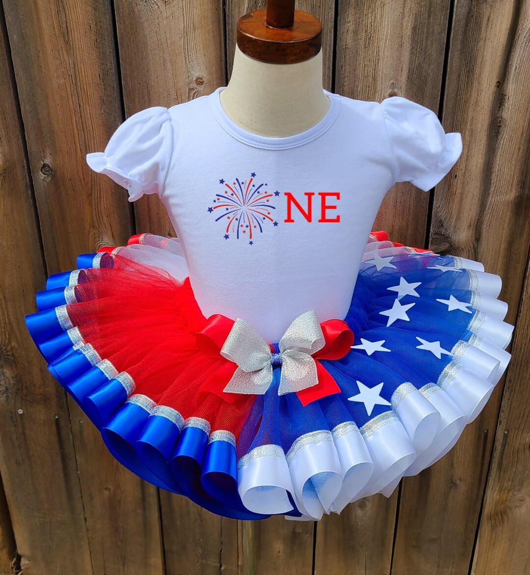 Firework Birthday Personalized Tutu Outfit Girl Gift Set - Etsy