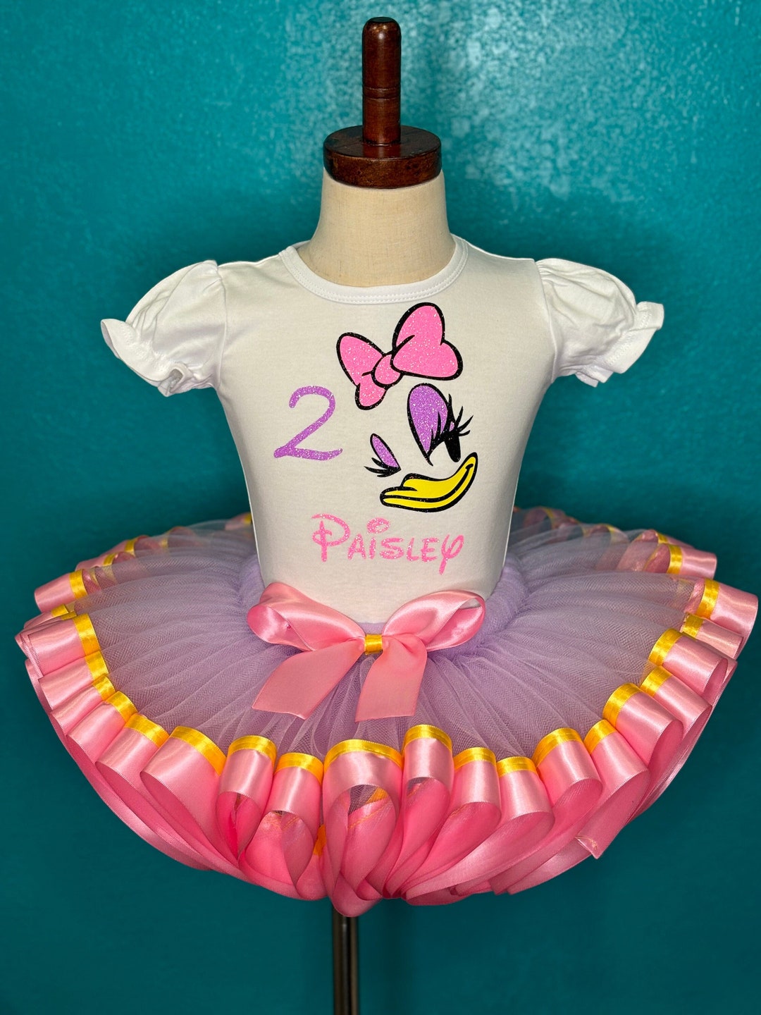 Duck Birthday Personalized Tutu Dress Outfit Girl Gift Set MADE TO ...