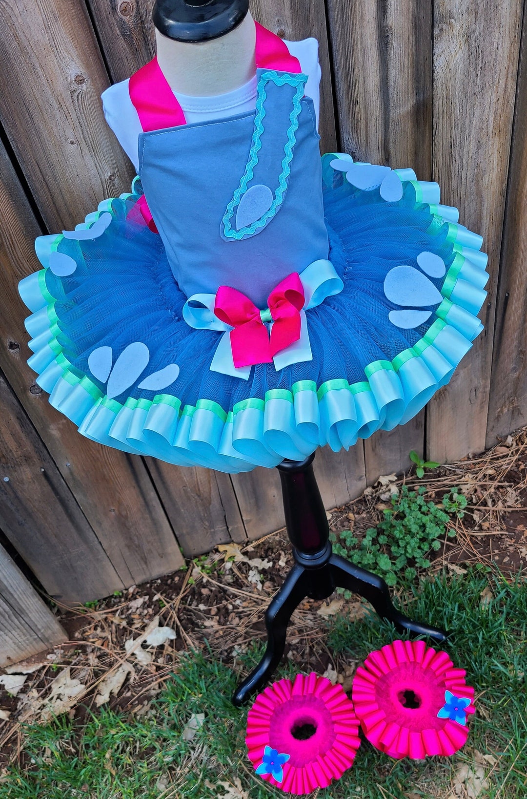 Poppy Troll Princess Inspired Tutu Dress Costume Set Girl - Etsy
