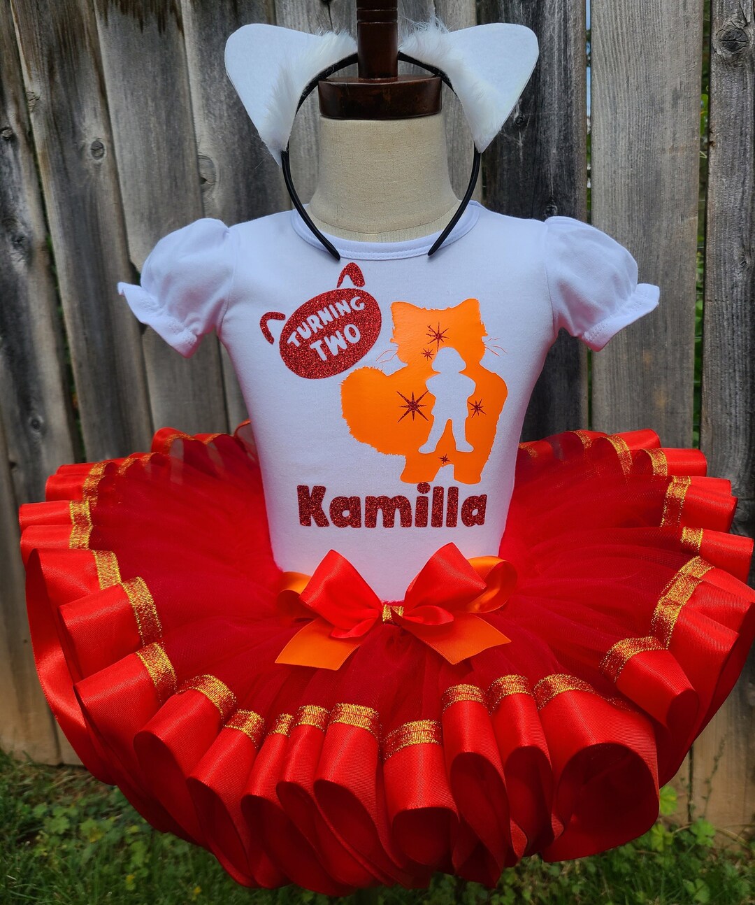 Turning Red Inspired Birthday Tutu Costume,red Panda Dress - Etsy