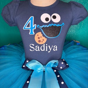 Cookie Puppet Personalized Birthday Tutu Outfit Dress Set MADE TO ORDER ...