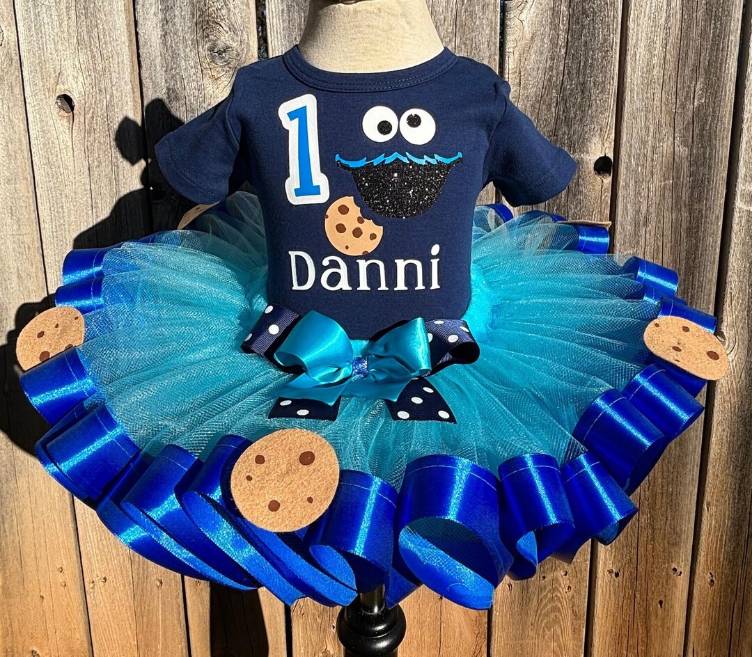 Cookie Puppet Personalized Birthday Tutu Outfit Costume Dress Girl Gift ...