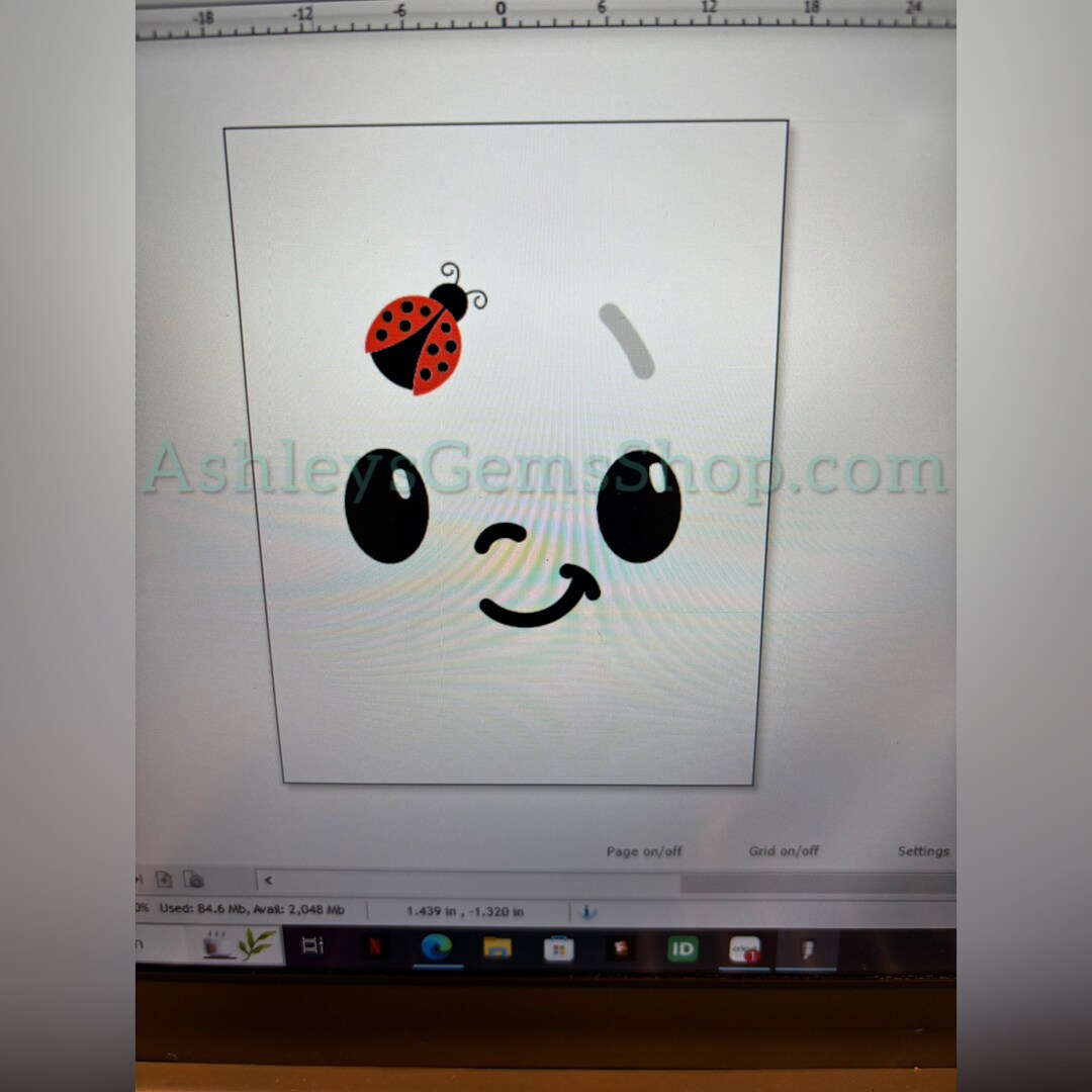 Melon Face and Ladybug SVG Digital File - Etsy
