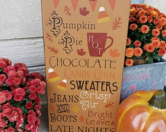 Candy corn sign | Etsy