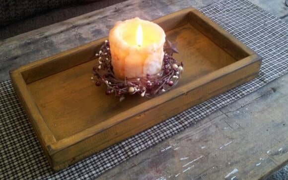 Primitive Candle Tray Box - Etsy