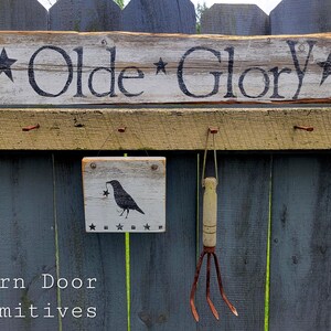 Set of 5 Chippy Americana Garden Signs - Etsy