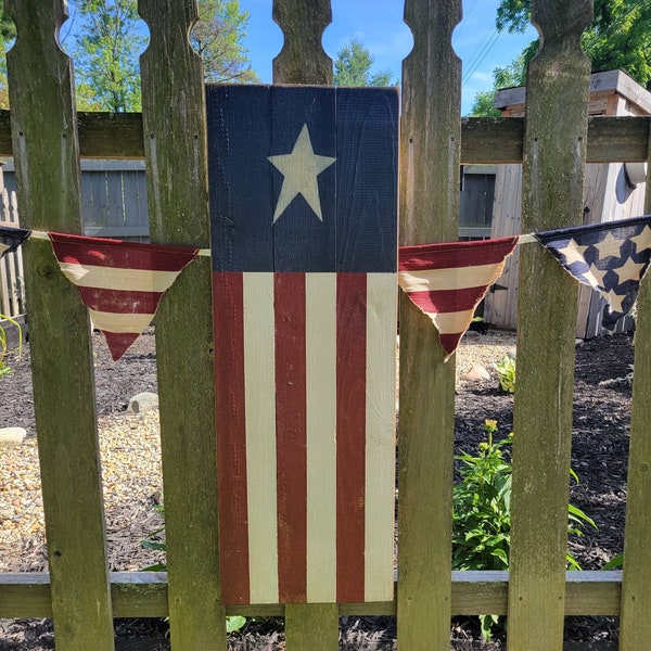 Primitive Flag - Etsy