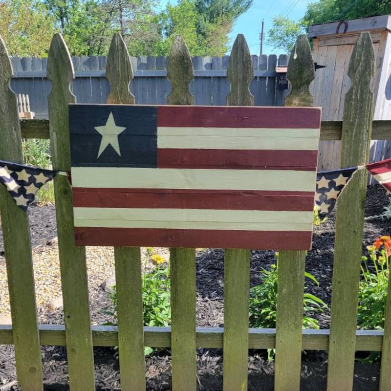 Primitive Flag - Etsy