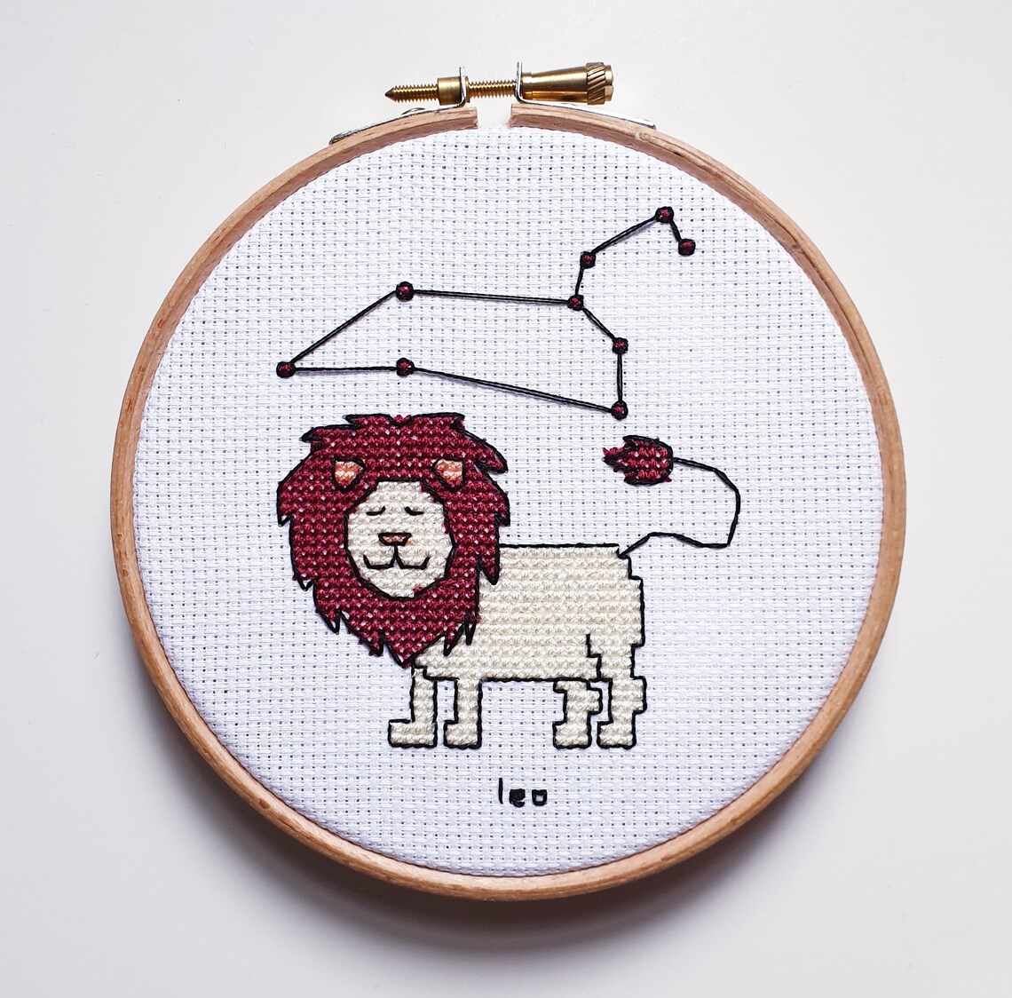 Leo Zodiac / Star Sign Cross Stitch PDF Pattern Instant - Etsy