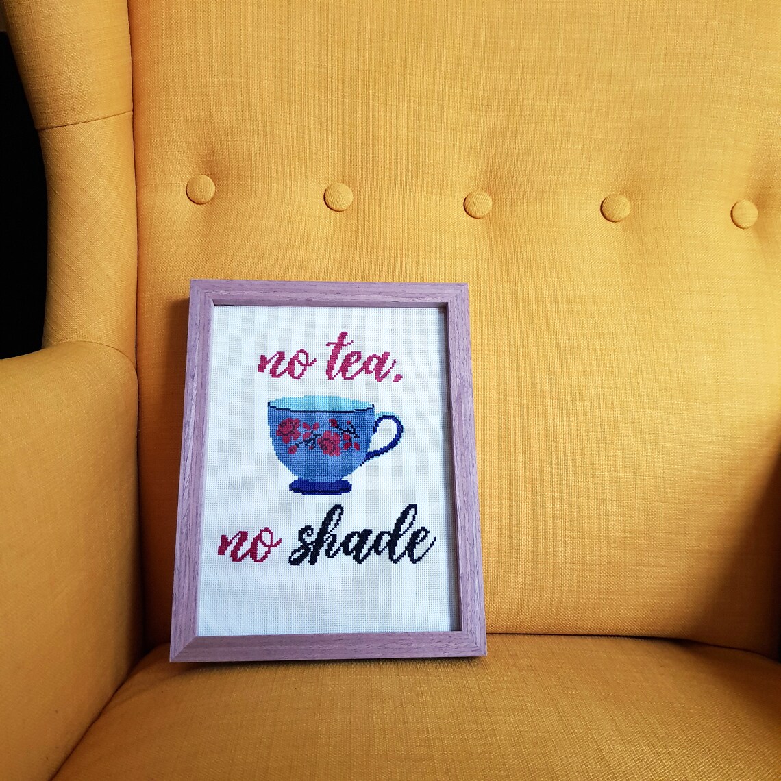 No Tea No Shade Drag Race Inspired Cross Stitch PDF - Etsy