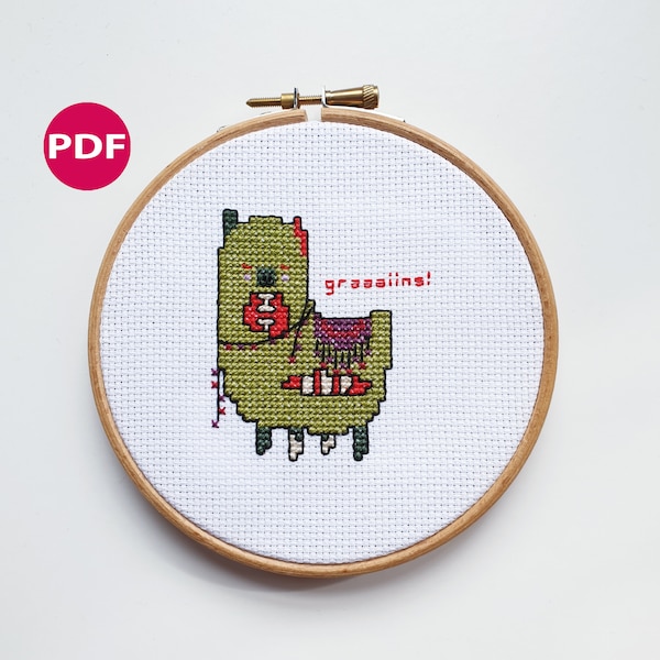 Zombie Cross Stitch - Etsy