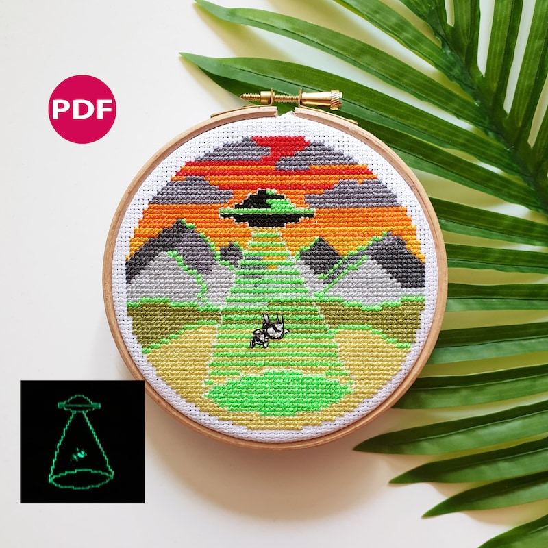 Alien Cross Stitch - Etsy