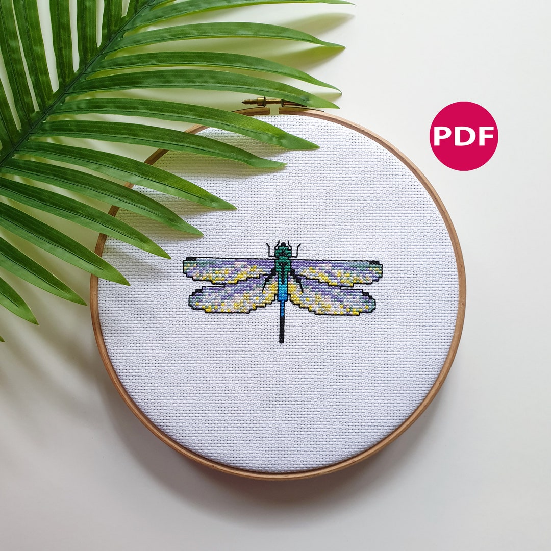 Dragonfly Cross Stitch - PDF Pattern, Instant Download - Etsy