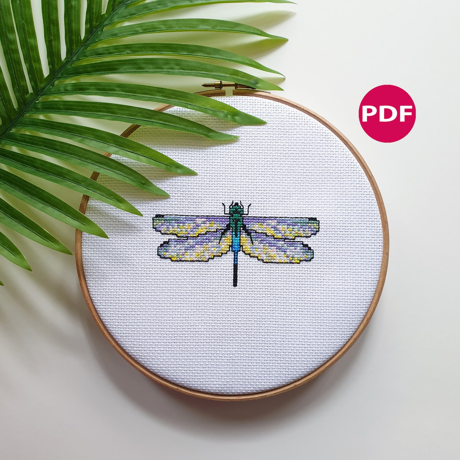 Dragonfly Cross Stitch PDF Pattern Instant Download - Etsy