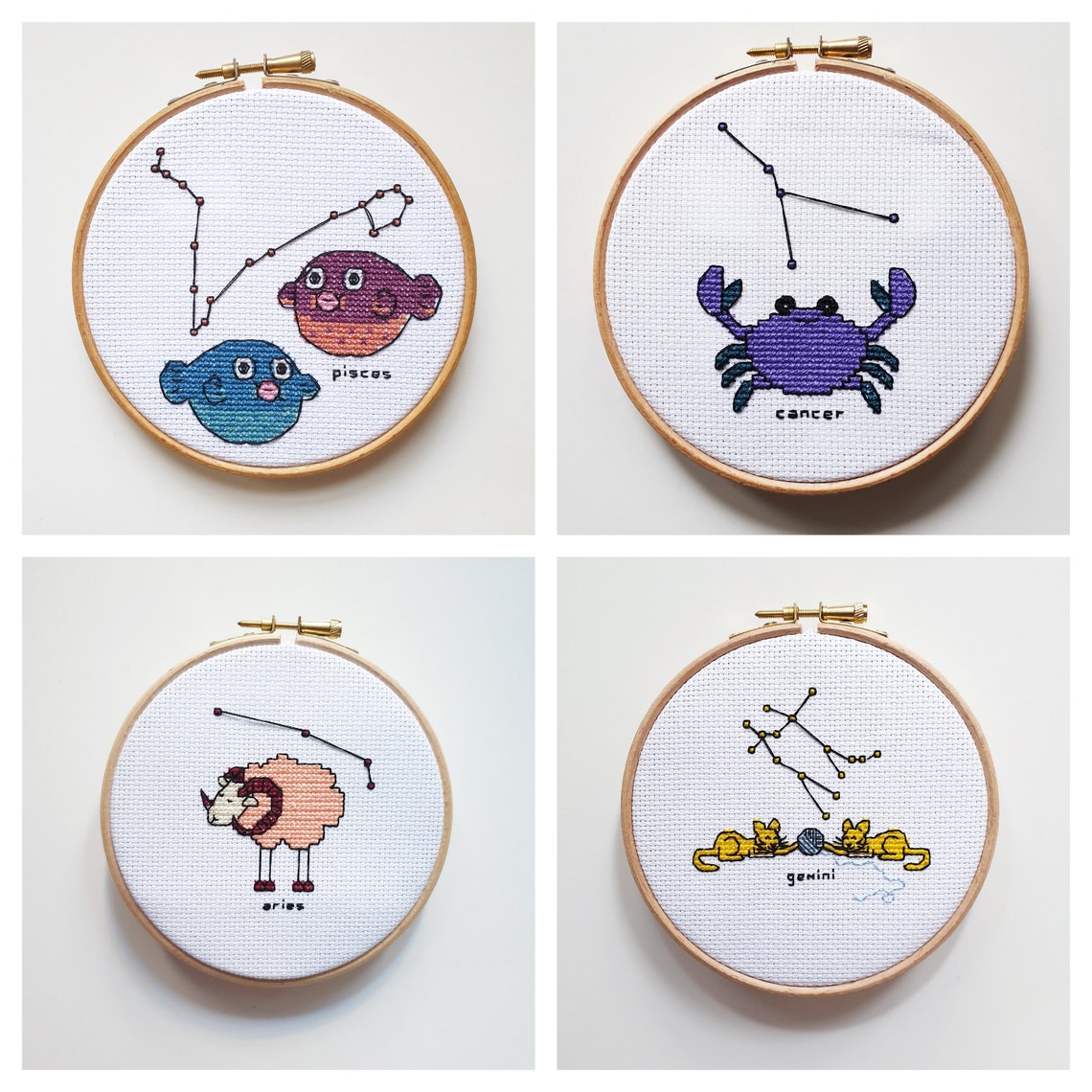 Zodiac / Star Sign Cross Stitch Bundle PDF Patterns Instant - Etsy