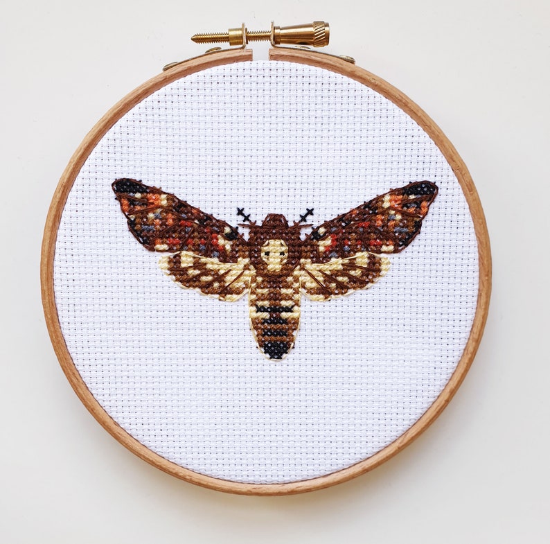 Moth Cross Stitch PDF Pattern Instant Download - Etsy
