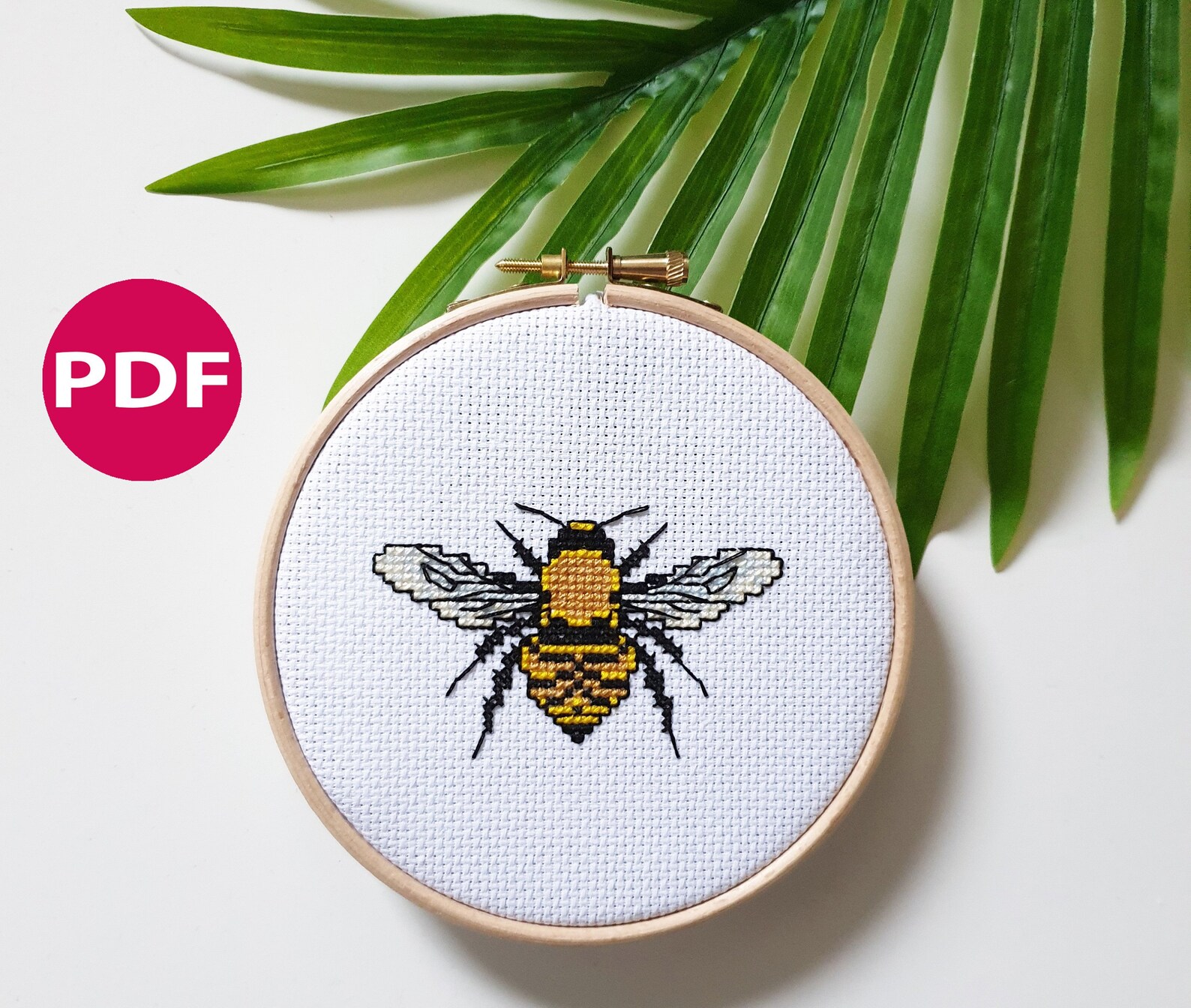 Bee Cross Stitch - PDF Pattern, Instant Download - Etsy