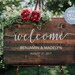 Flower Box Welcome Sign Decal, Wedding Welcome Sign, A Frame Sign Decal ...