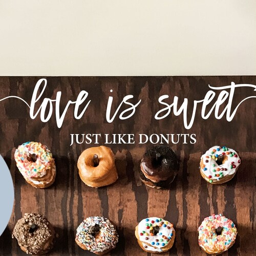 Holy Matrimony Donut Wall Sign Wedding Decal Doughnut Wall - Etsy