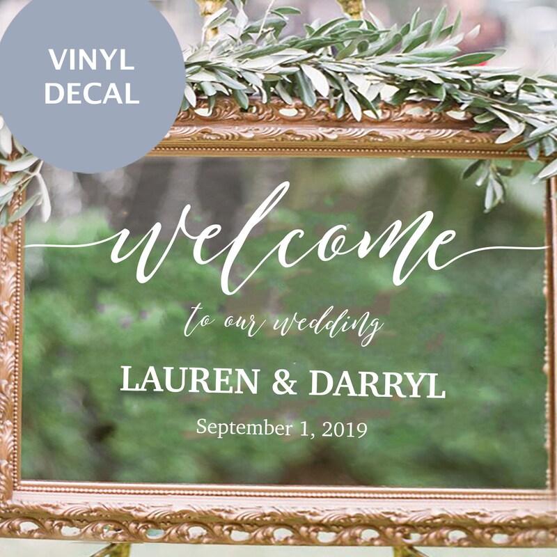 Decals for Wedding Signs - Etsy