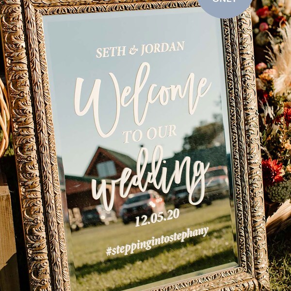 Wedding Sign Decal - Etsy
