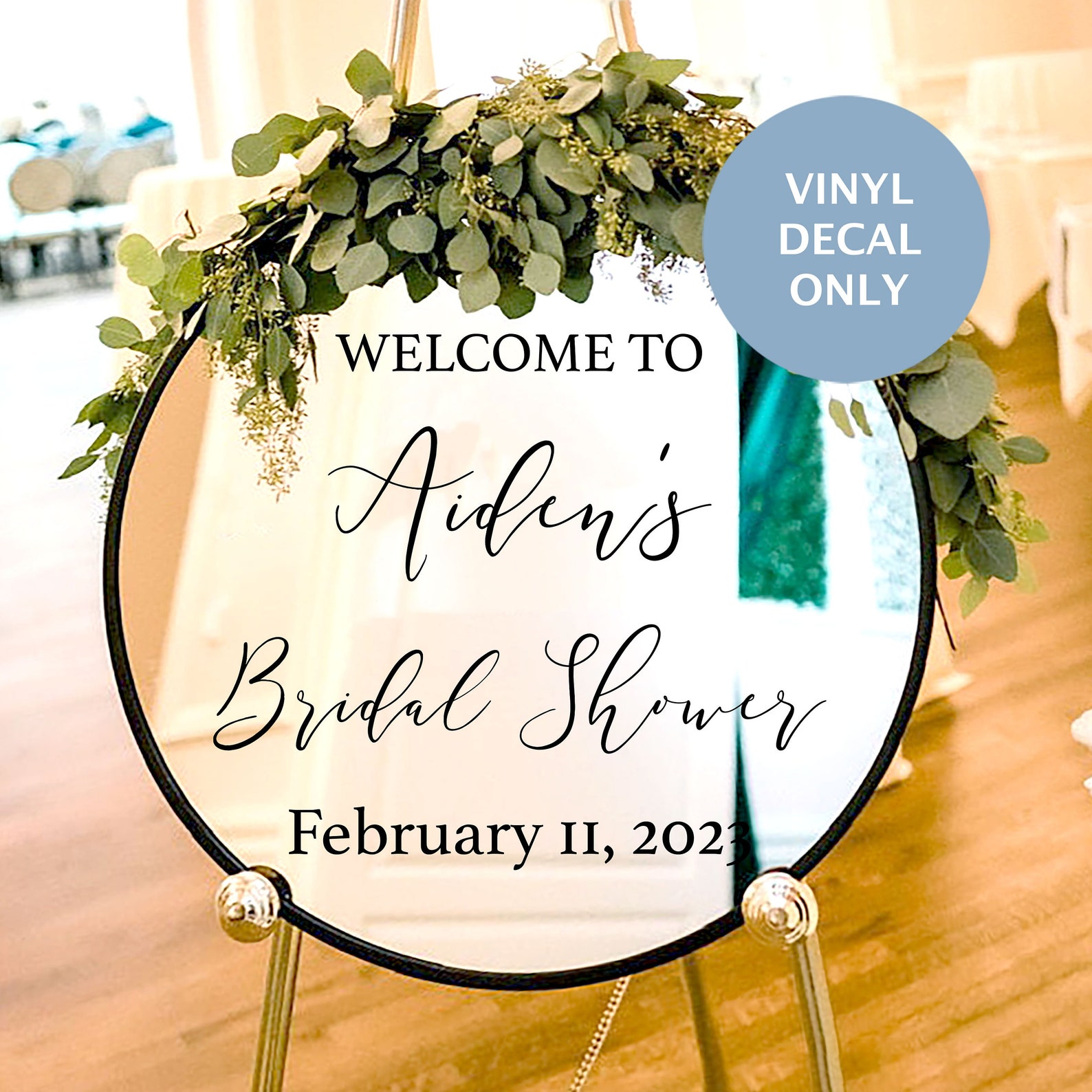 Bridal Shower Welcome Decal Wedding Mirror Decal Welcome - Etsy