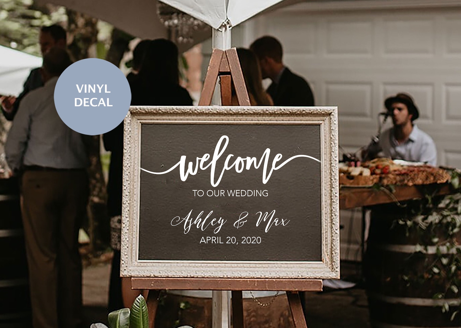 Welcome to Our Wedding Sign Wedding Sign Decal Acrylic - Etsy