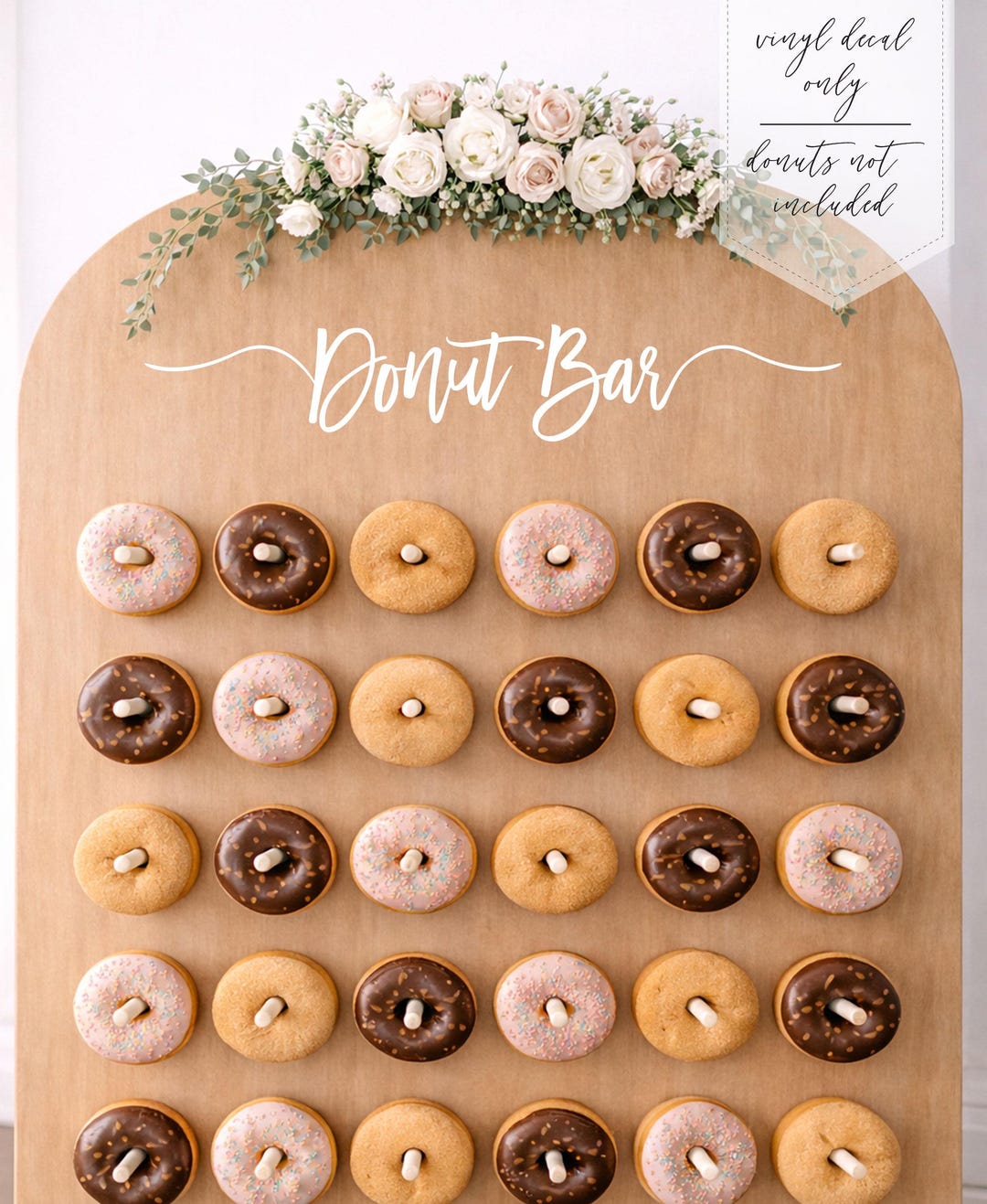 Rustic Wedding Donut Bar Decal: Custom Dessert Table Sign - Etsy