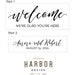 Flower Box Welcome Sign Decal, Wedding Welcome Sign, A Frame Sign Decal ...