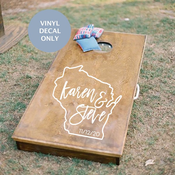 Cornhole Board Decals - Etsy