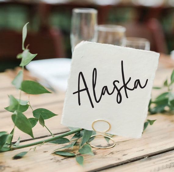 Custom Table Names For Wedding Wedding Sign Decal Table Etsy
