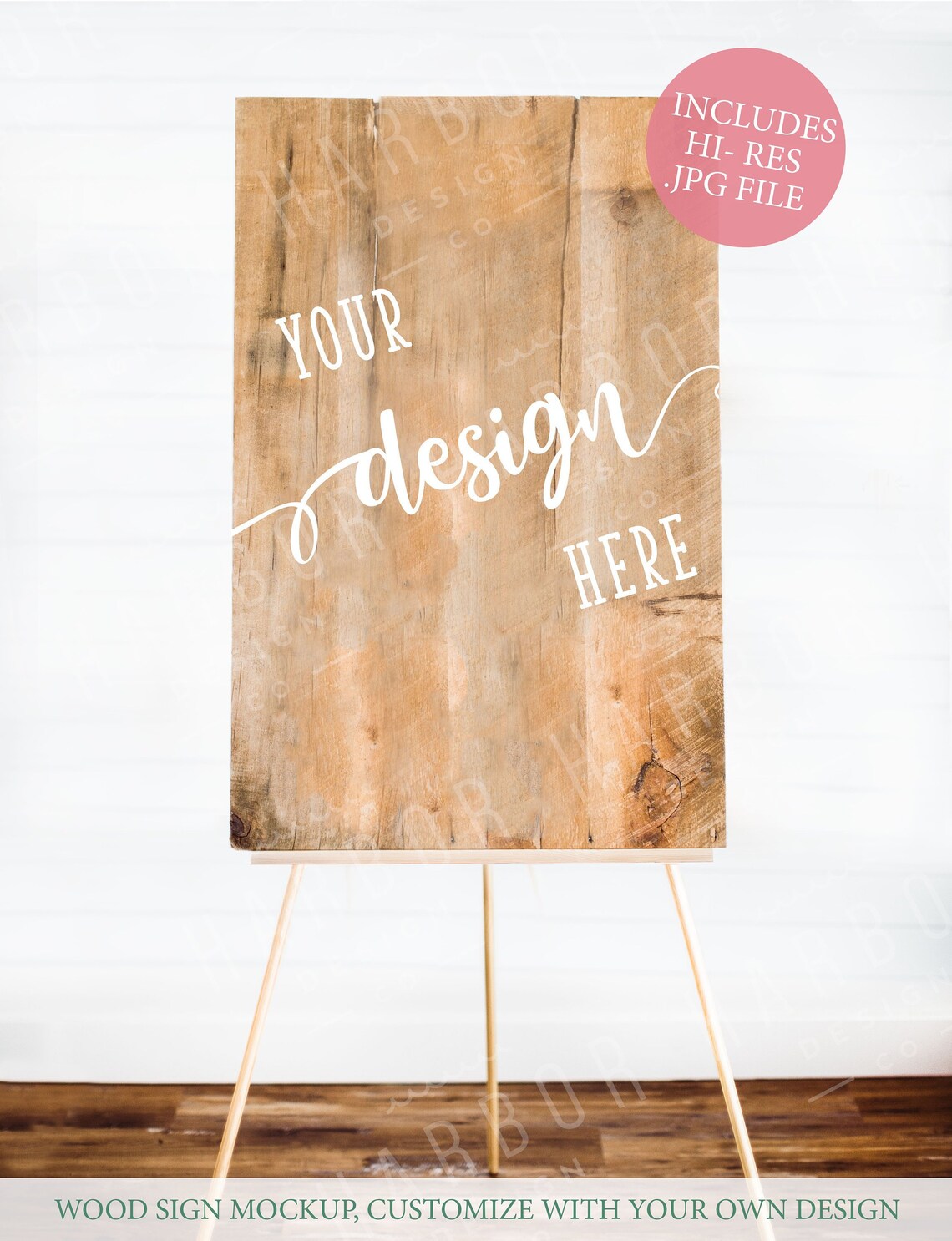 Wood Easel Wedding Welcome Sign Mock-up Styled Wedding Stock - Etsy