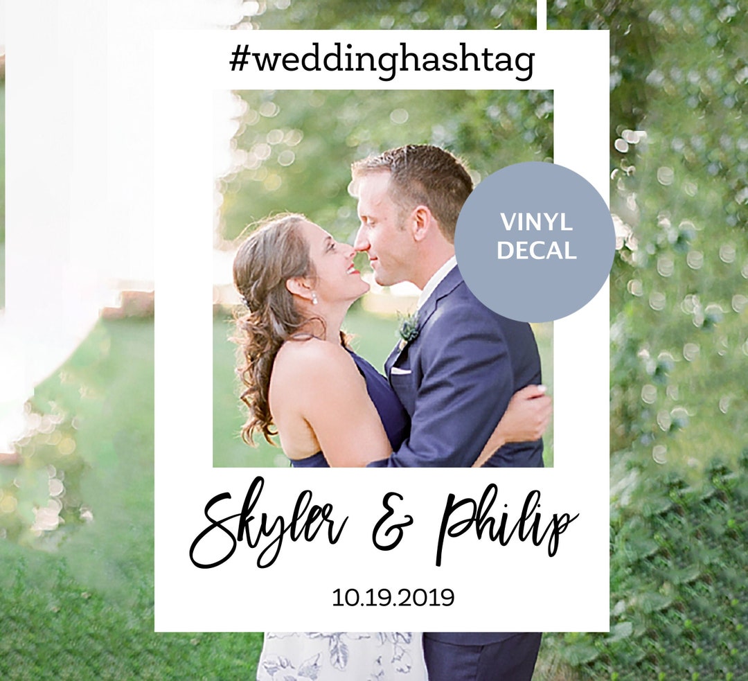 Wedding Decal Photo Booth Frame Decal, Wedding Photo Booth, Wedding ...