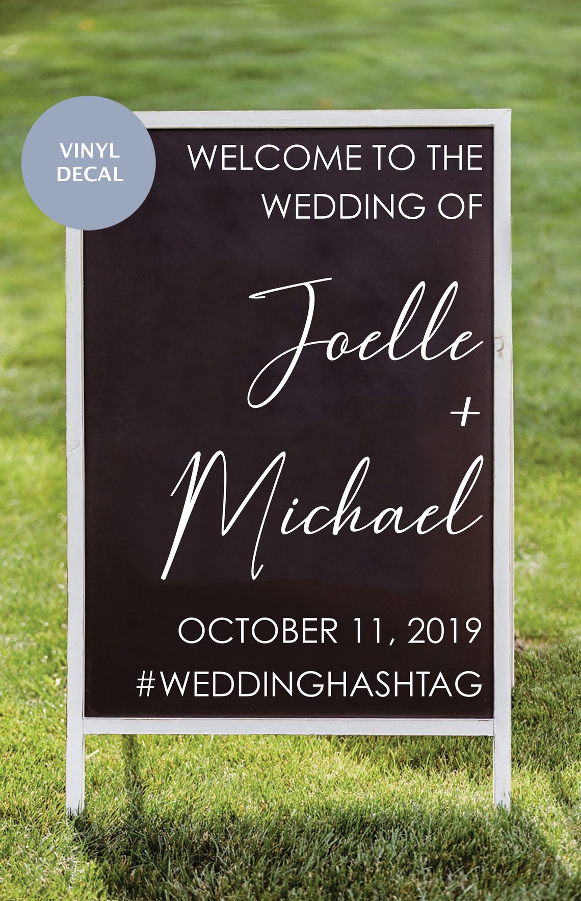 Welcome Wedding Sign, Wedding Sign Decals, Wedding Decal - Etsy