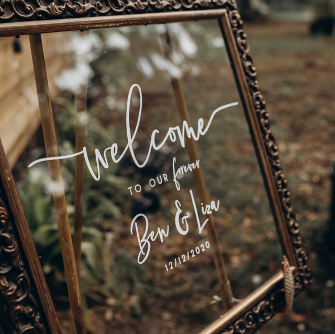 Wedding Welcome Sign Mirror Welcome Sign Wedding Sign Decal - Etsy