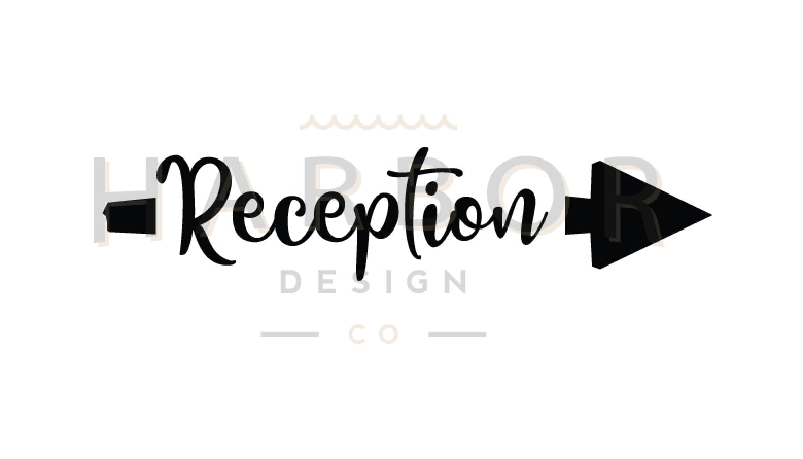 Reception Arrow Wedding Direction Sign Reception Arrow | Etsy