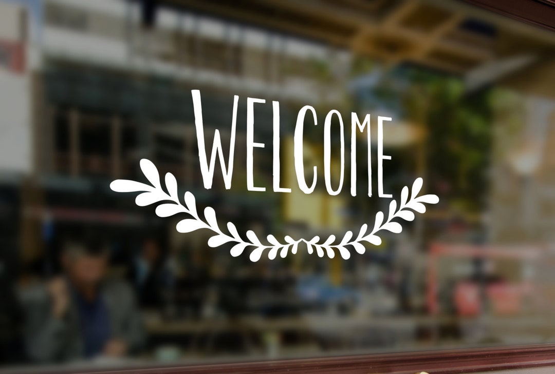 Welcome Wall Decal, Welcome Sign for Front Door - Etsy