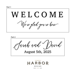 Welcome Sign Flower Box Decal, Custom Flower Box Sign Decal ...