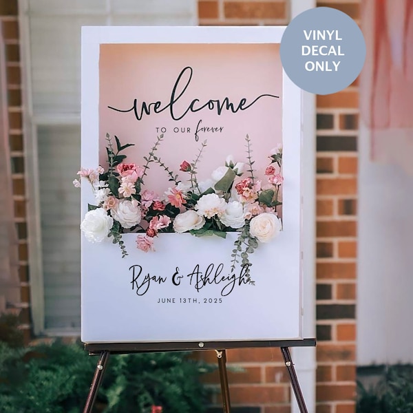 Welcome Sign With Flower Box - Etsy