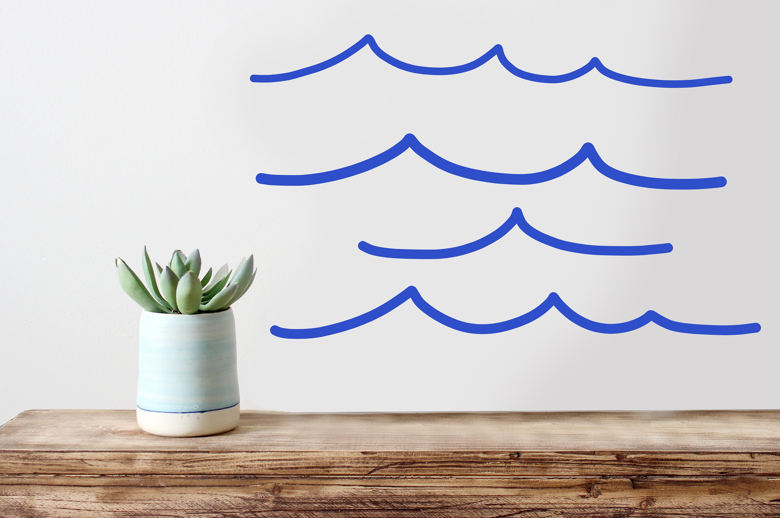 Wave Wall Decal Nursery Wall Decal Bedroom Wall Art | Etsy