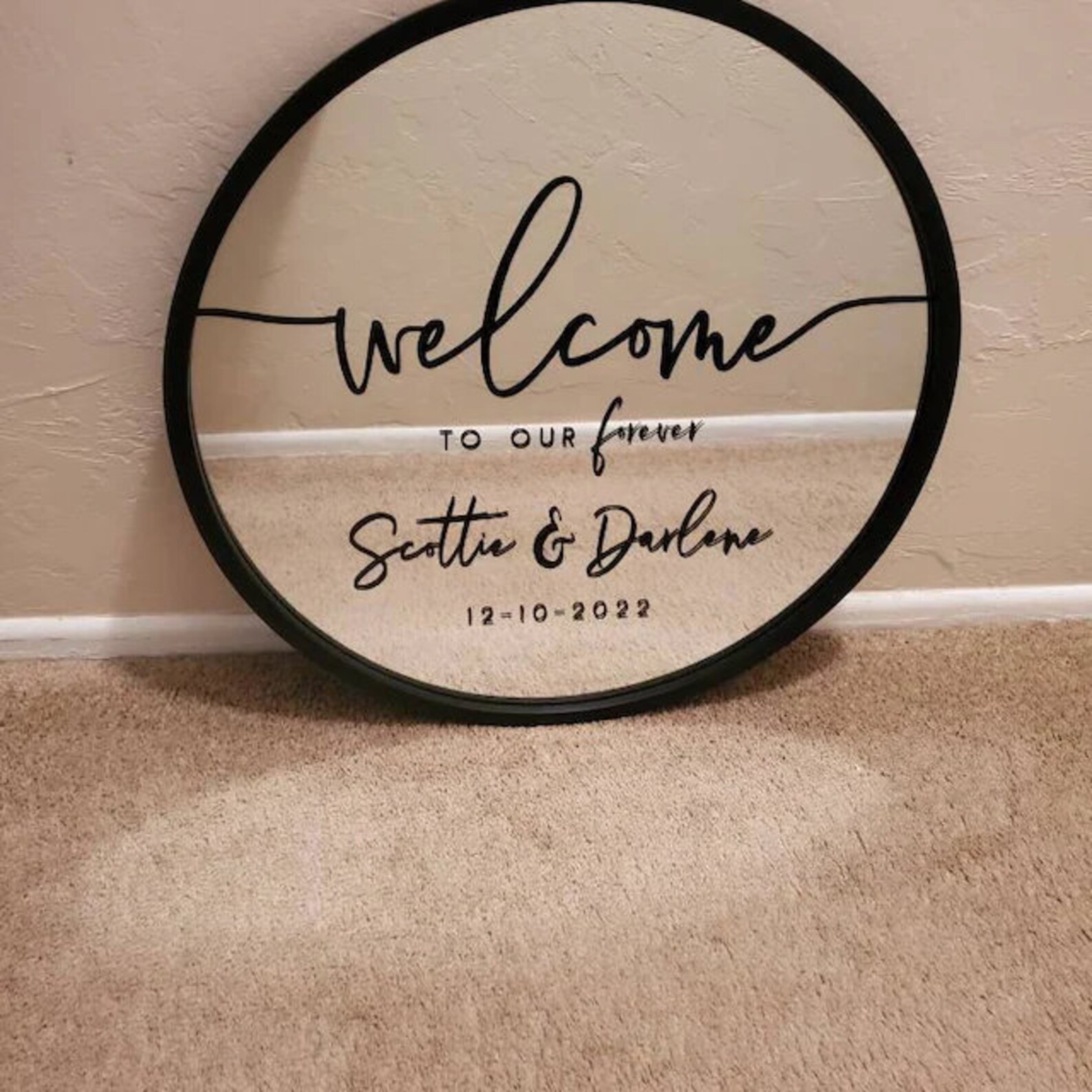 Wedding Welcome Sign, Mirror Welcome Sign, Wedding Sign Decal - Etsy