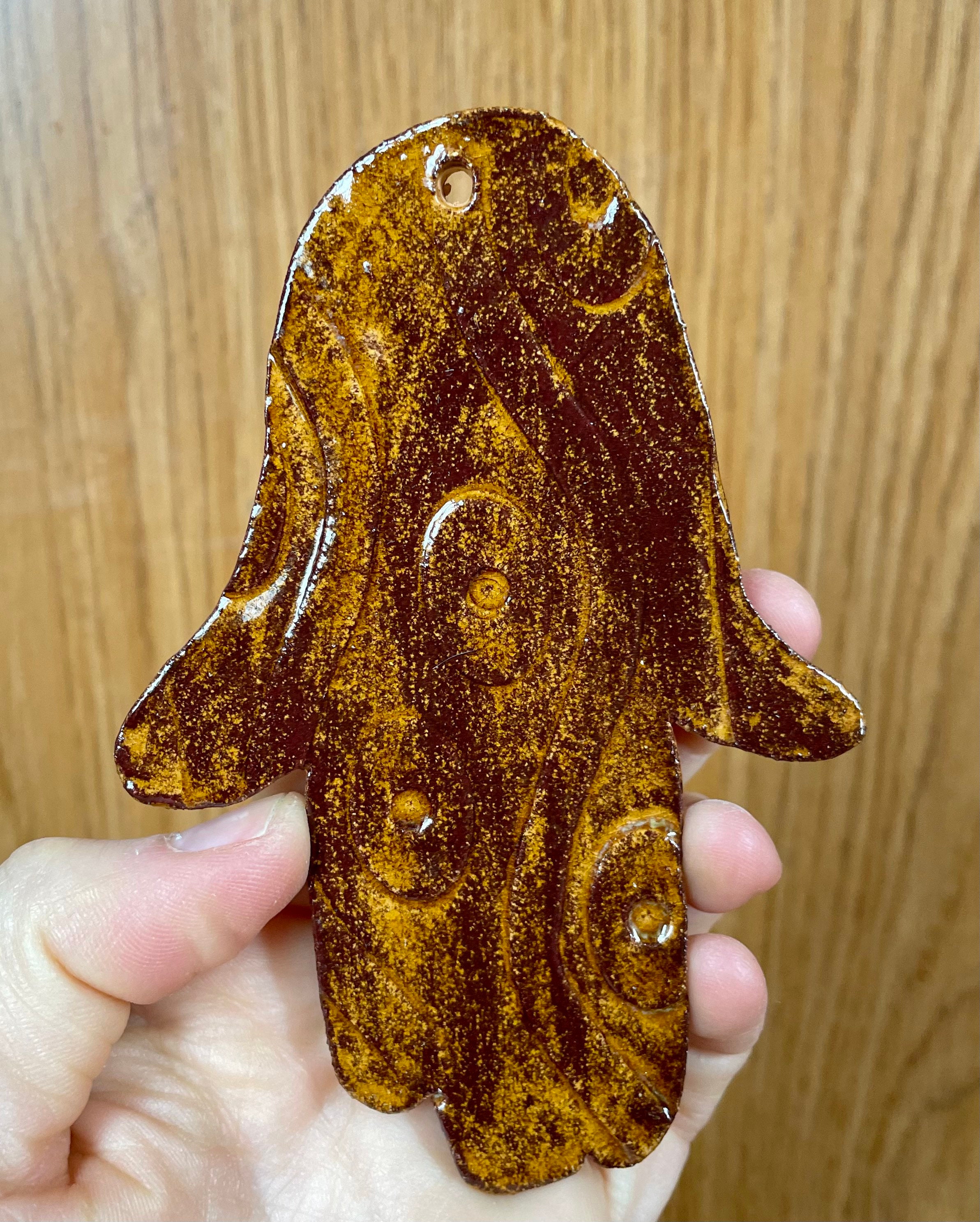 Hamsa Wall Hanging | Handmade Ceramic - Etsy