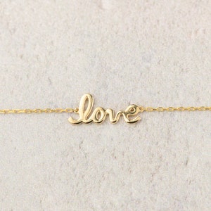 SALE Love Script Bracelet Love Bracelet Script Love - Etsy