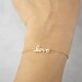 SALE Love Script Bracelet Love Bracelet Script Love - Etsy