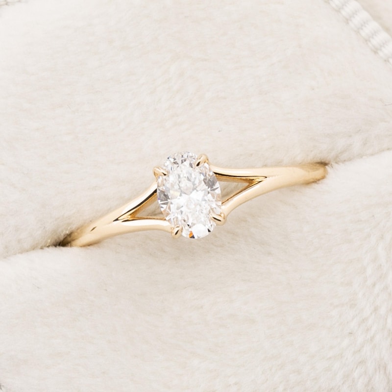 Simple Diamond Ring - Etsy