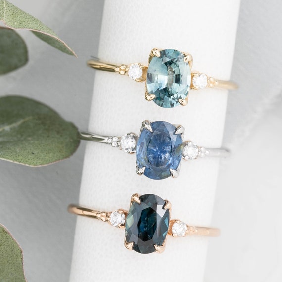 Oval montana sapphire ring store