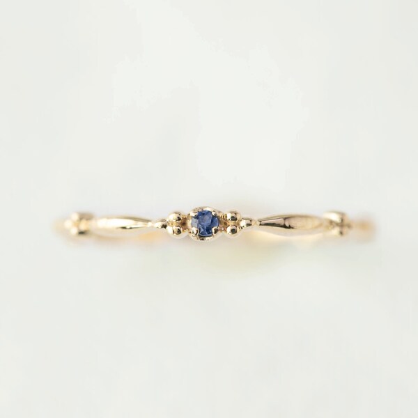 Sapphire Stack Ring - Etsy