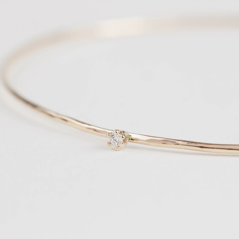 Gold Wire Bangle - Etsy