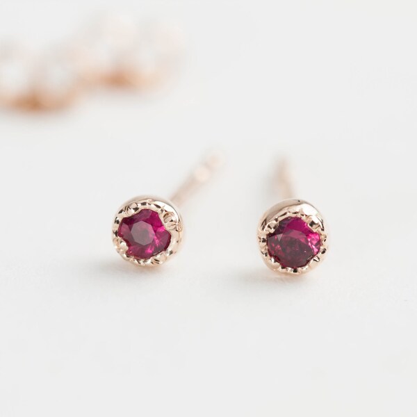 Ruby Earrings - Etsy